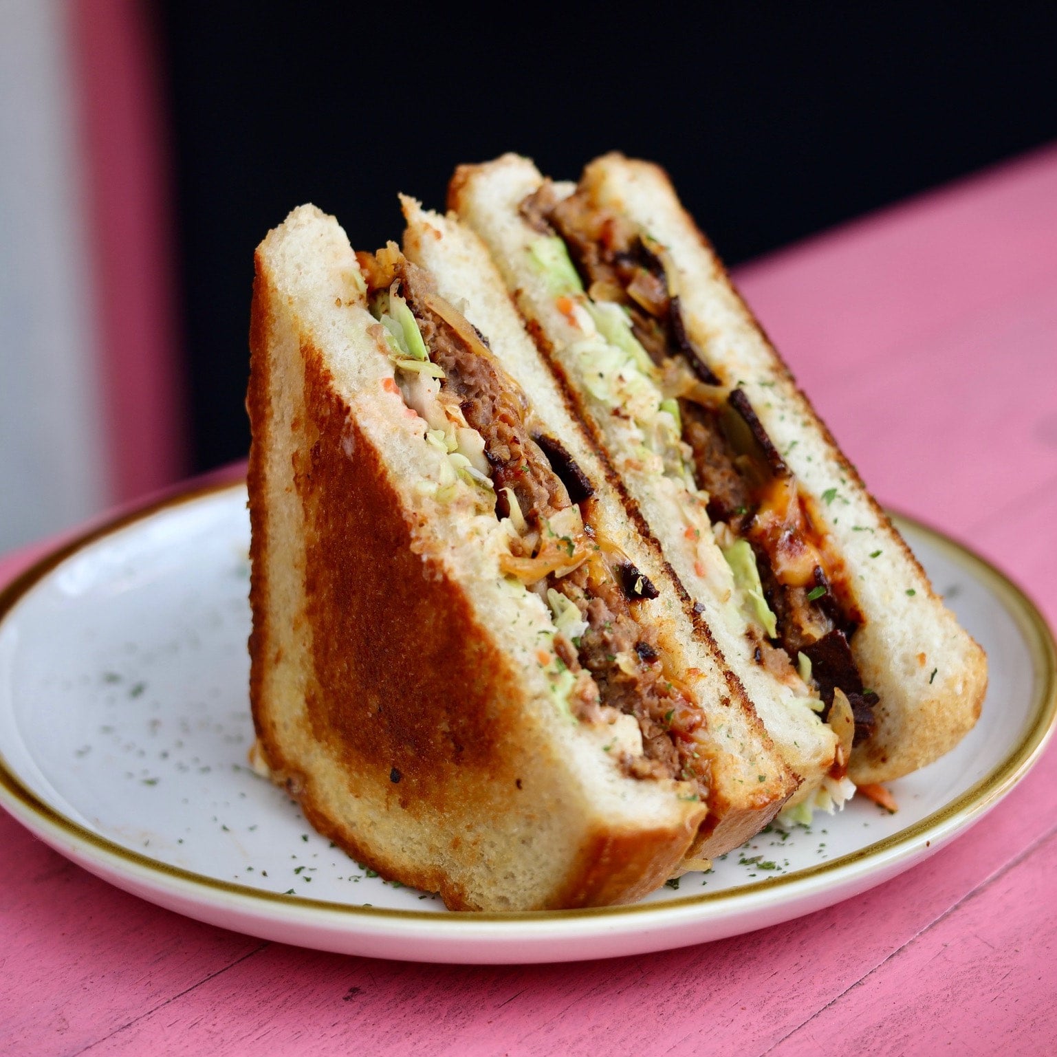 KANSAS CITY BBQ BACON CHEDDAR MELT | GOLDEN DINOSAURS